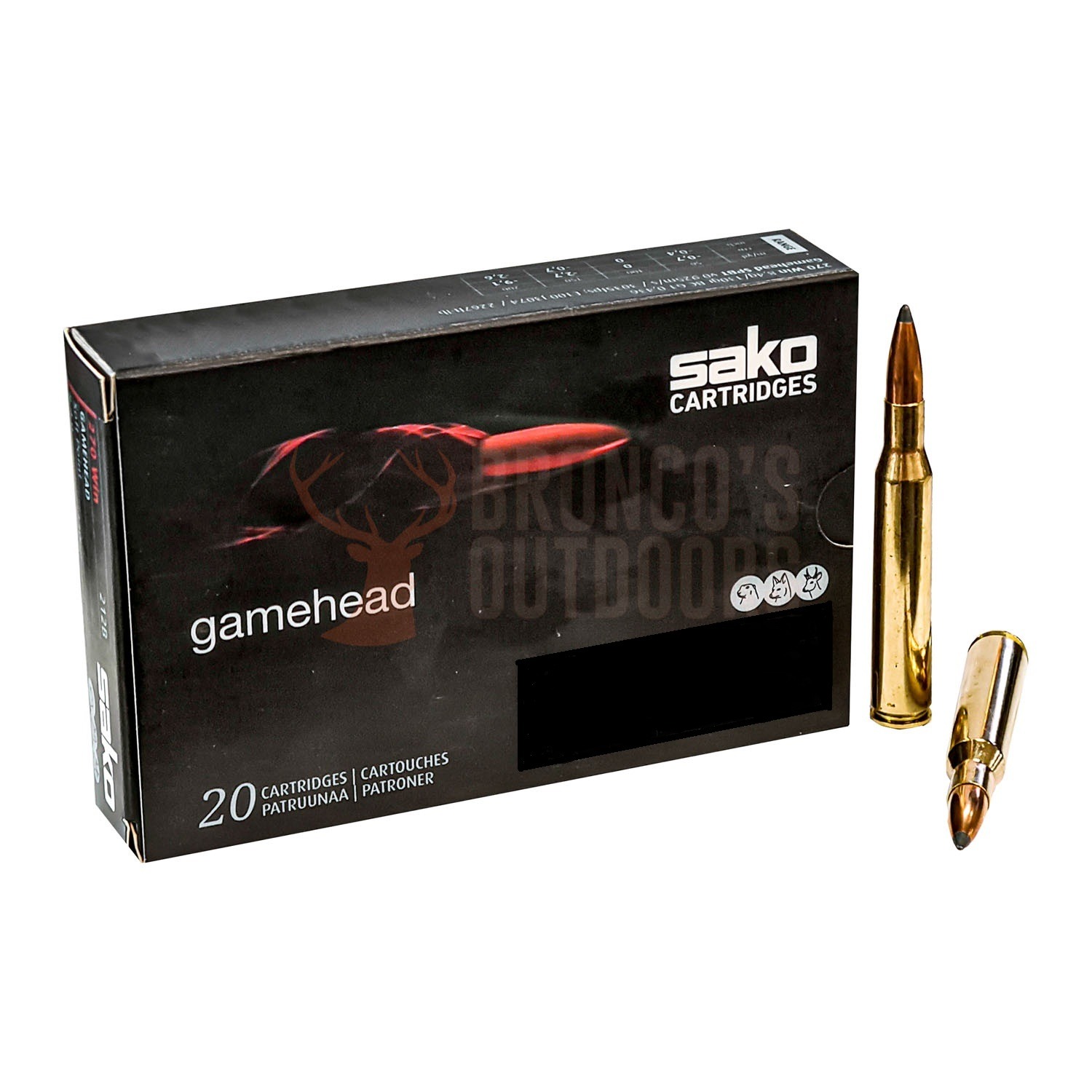 Ammo 223 Rem 55gr Sako Gamehead | Agrimark