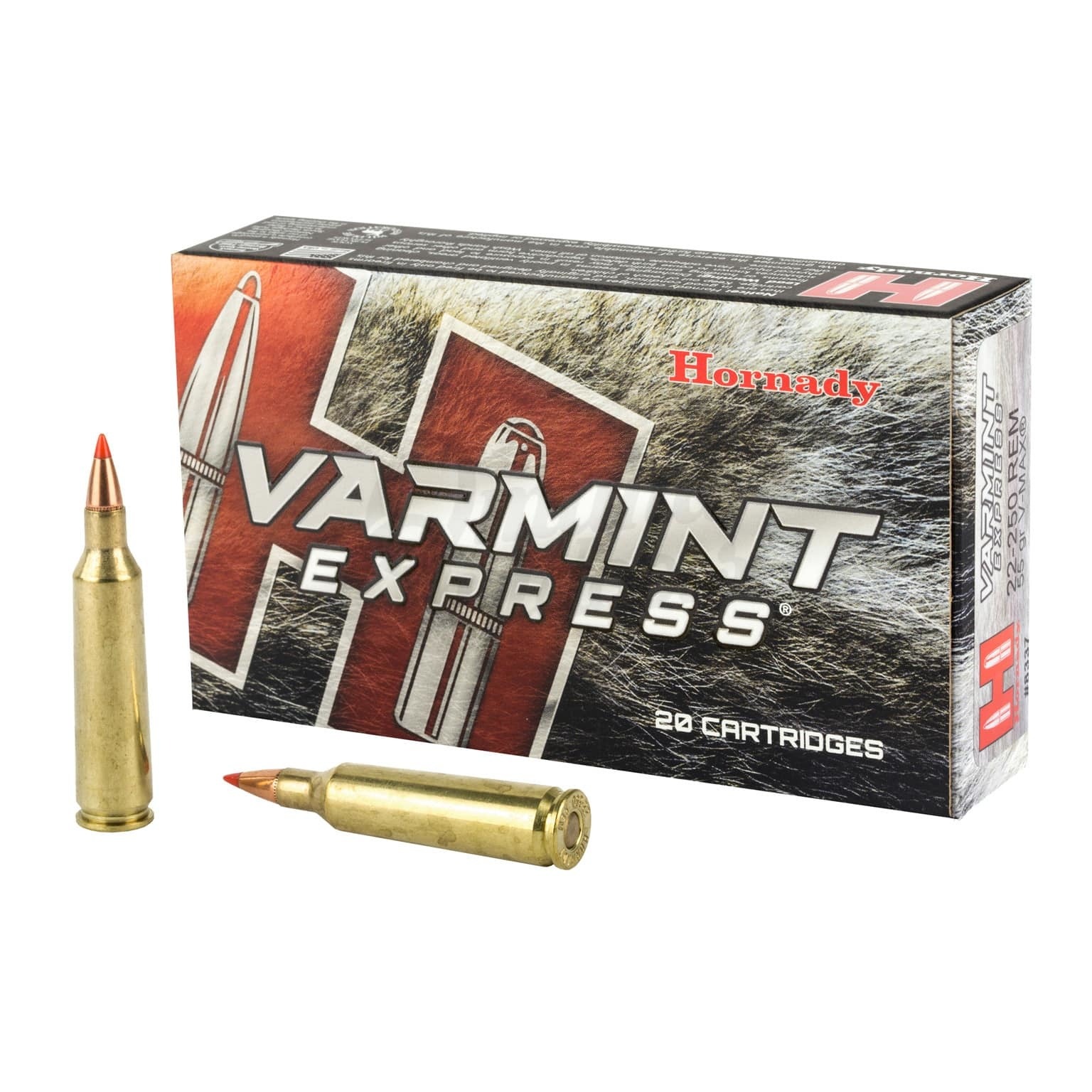 Ammo 22-250 Rem 55gr Hornady V-max | Agrimark