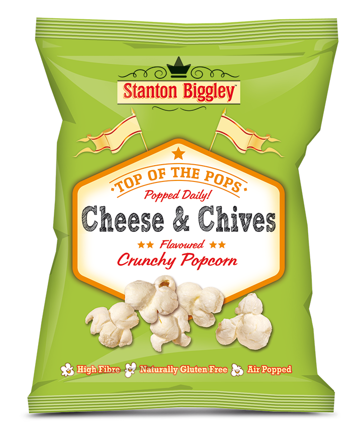 Stanton Biggley Popcorn Cheese & Chives 90g | Agrimark