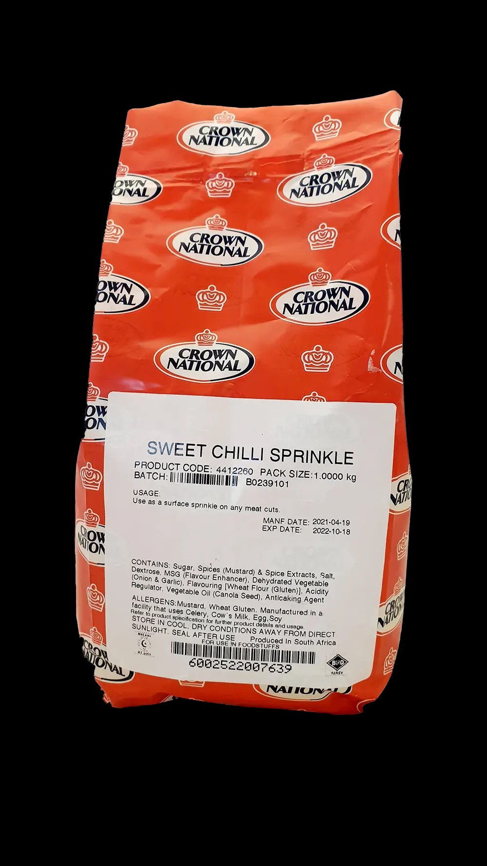 Crown Nat Mclub Sweet Chilli Sprink 1kg | Agrimark