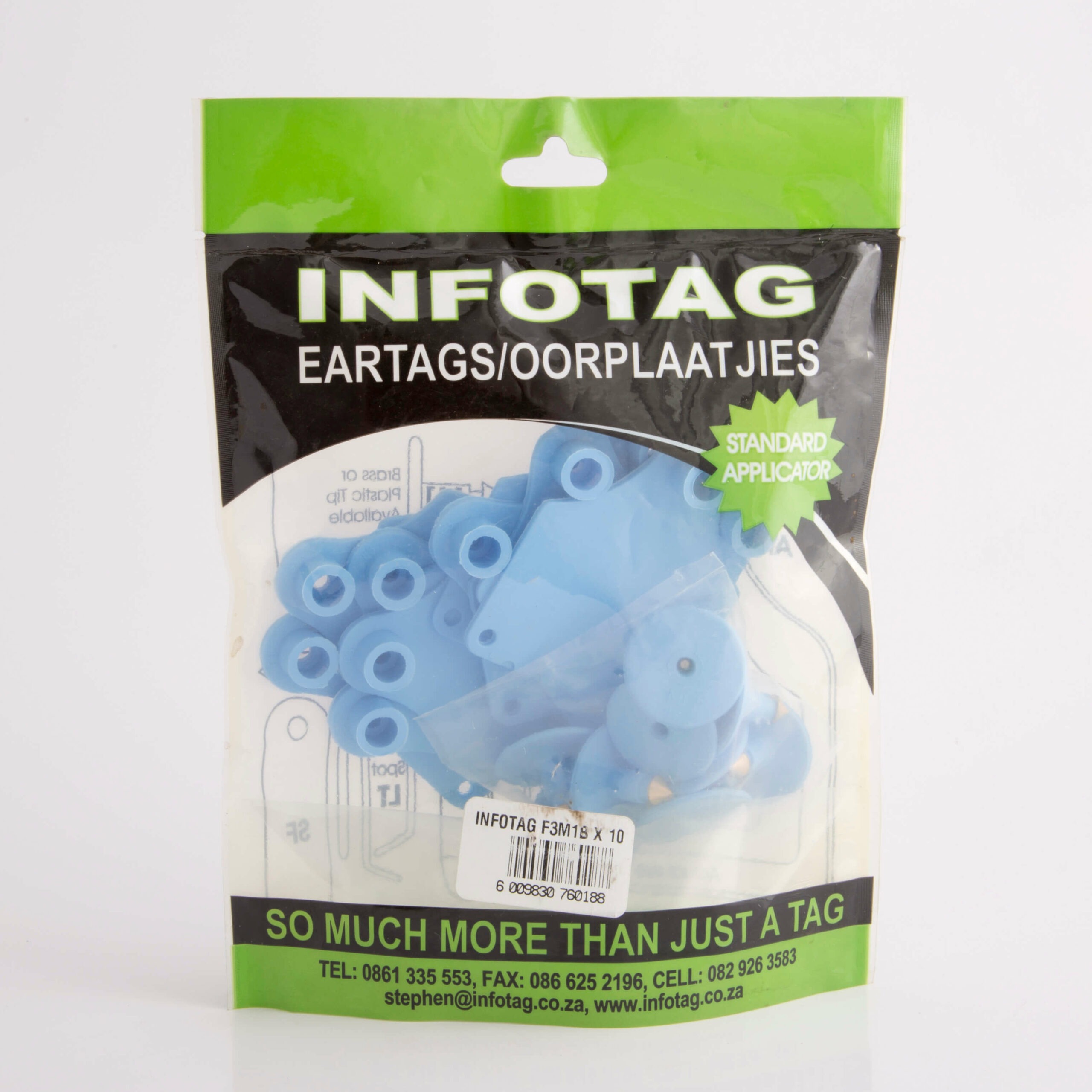 Infotag Eartag F4/m3 Blue (10's) | Agrimark