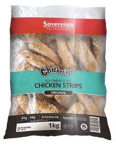 Chicken Tizers Southern Style Strips Original 1kg | Agrimark