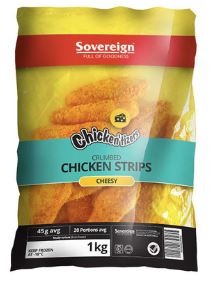 Chicken Tizers Southern Style Cheesy Strips 1kg | Agrimark