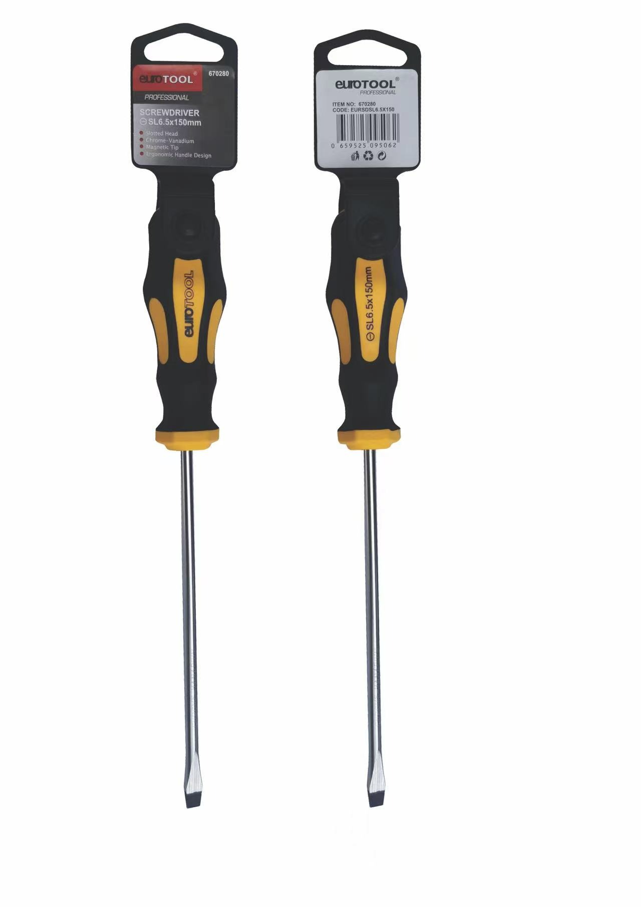 Eurotool Screwdriver Sl 6.5x150 Yellow 1pc | Agrimark