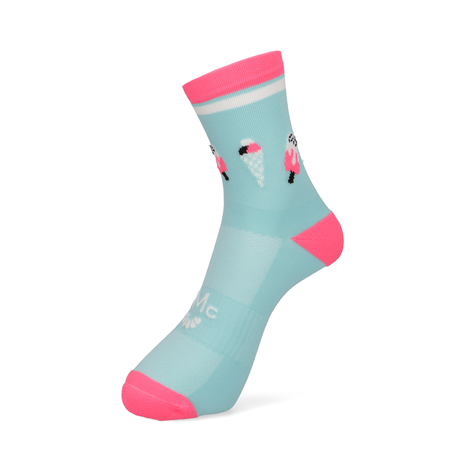 TMC Ice Cream Sundaes Crew Socks Mint | Agrimark