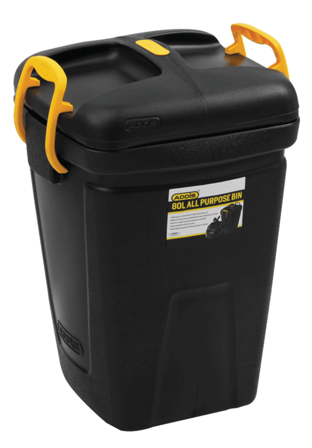 Addis All Purpose Bin with Lid 80lt | Agrimark