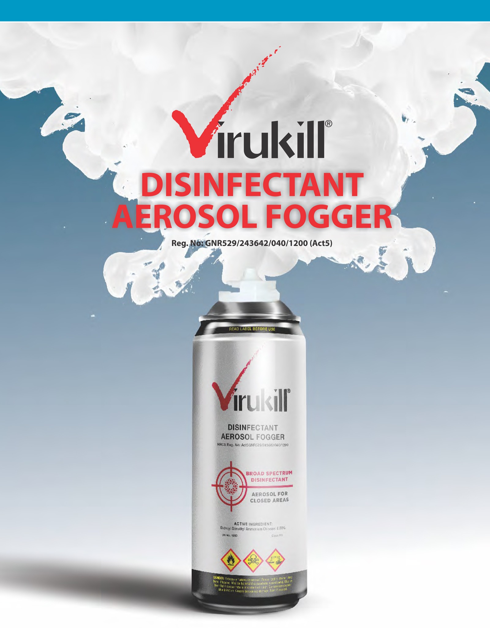 Virukill Aerosol Fogger 400ml | Agrimark