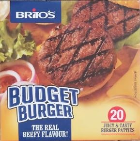 Britos Burger Budget 20'S | Agrimark