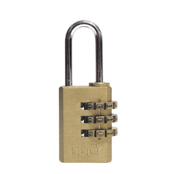 BBL Padlock Combo Resettable Brass | Agrimark