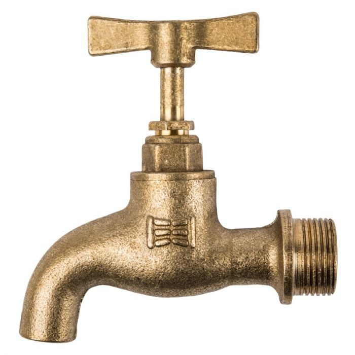 Tap Brass Plain 15mm (1/2) | Agrimark