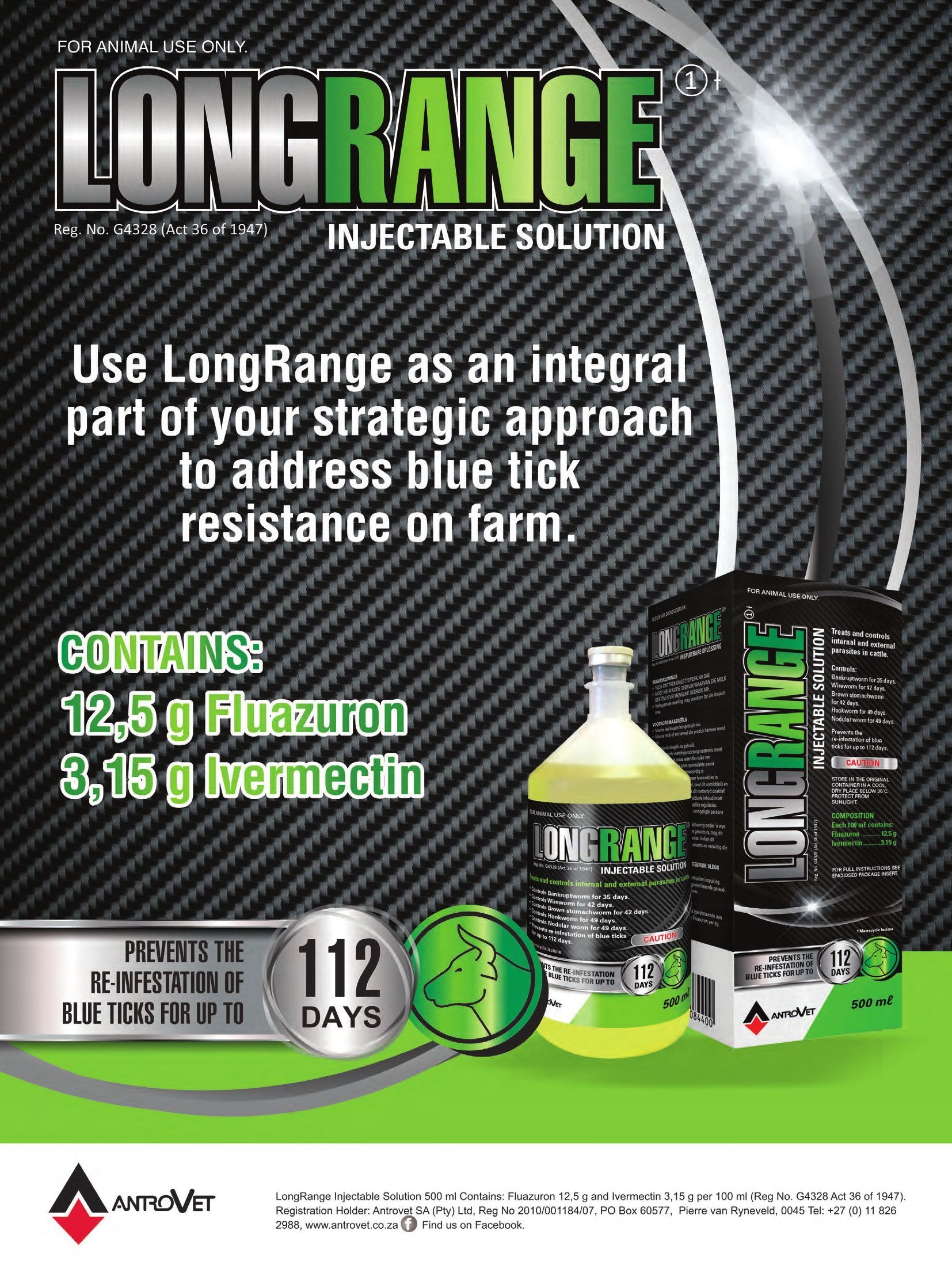 Antrovet Long Range 500ml | Agrimark