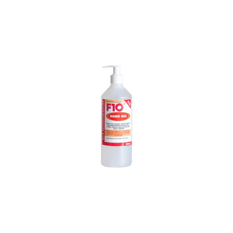 F10 Hand Gel W/pump 500ml | Agrimark