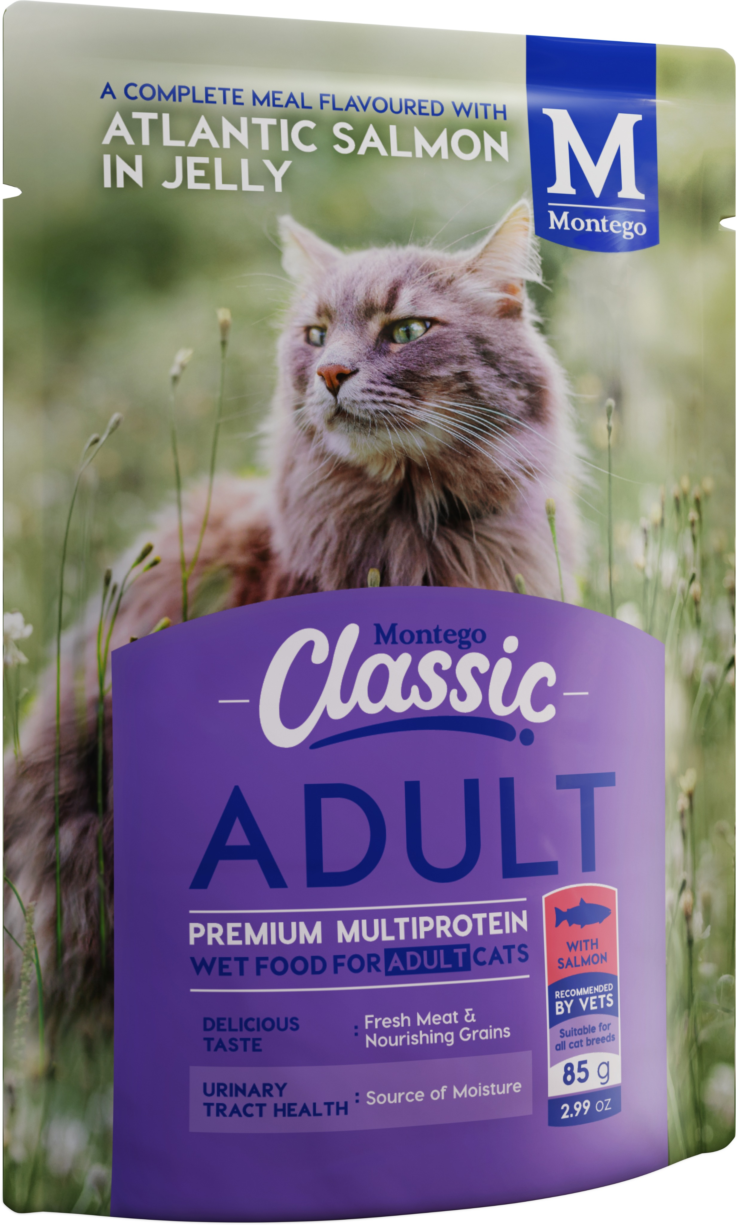 Montego Cat Pouch Adult Salmon 85g | Agrimark