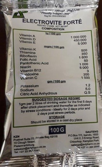 Electrovite Forte Stresspack 100g | Agrimark