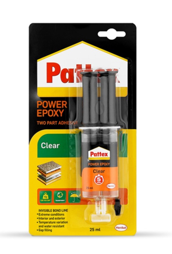 Pattex Epoxy Clear Syringe 25ml | Agrimark