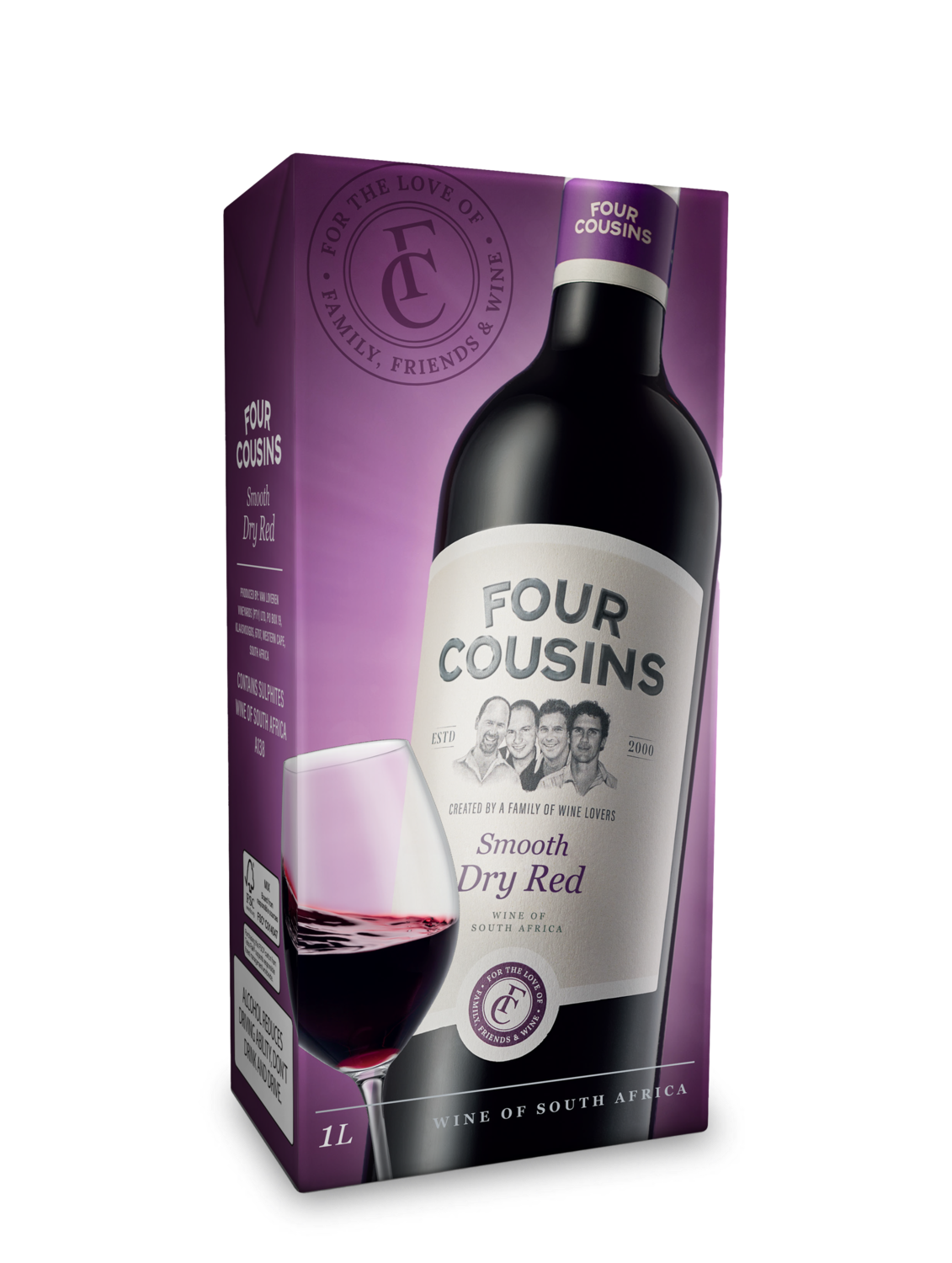 Four Cousins Smooth Dry Red 1L | Agrimark