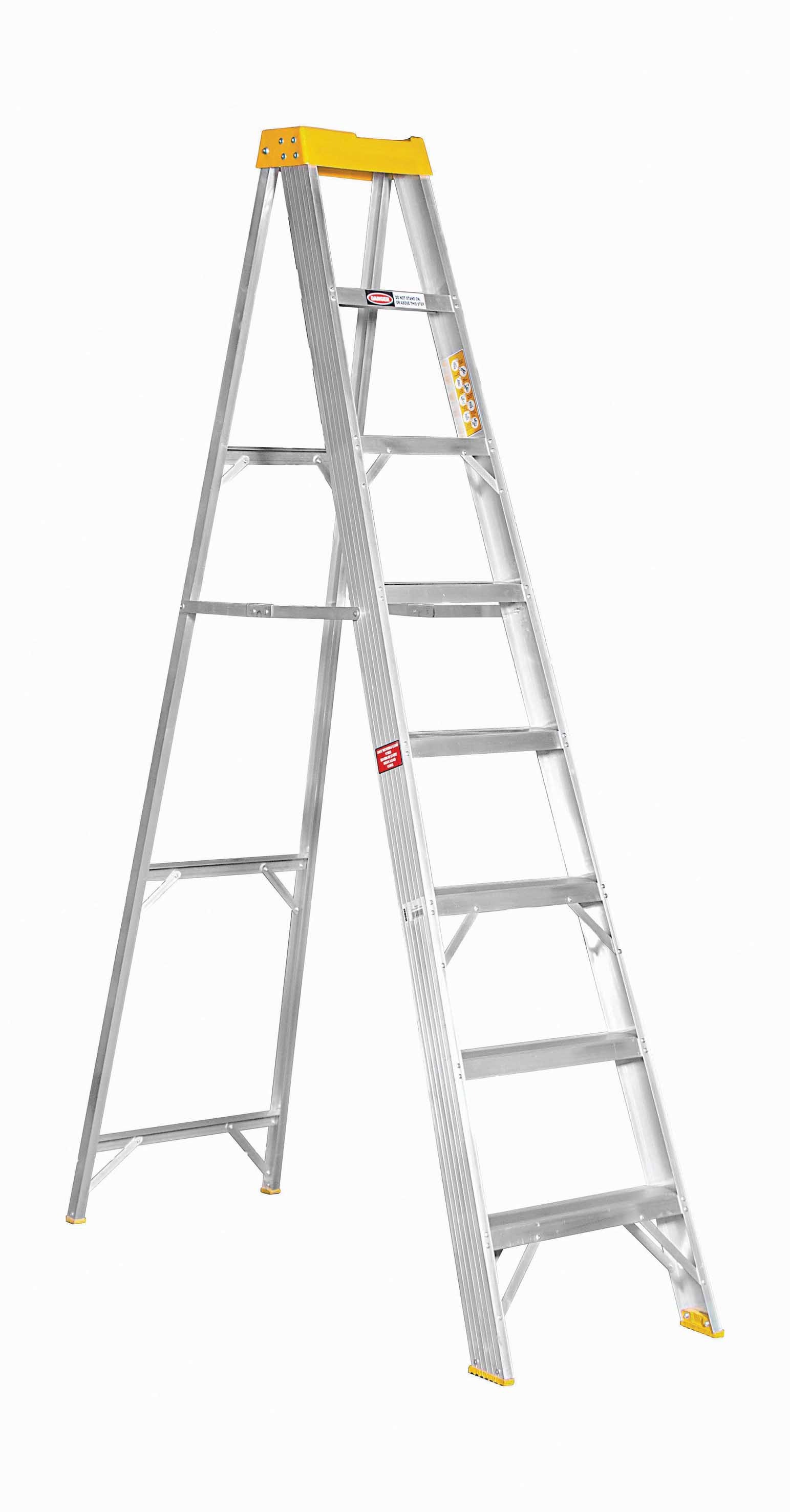 Academy Ladder Aluminium 8 Step 2.42m | Agrimark
