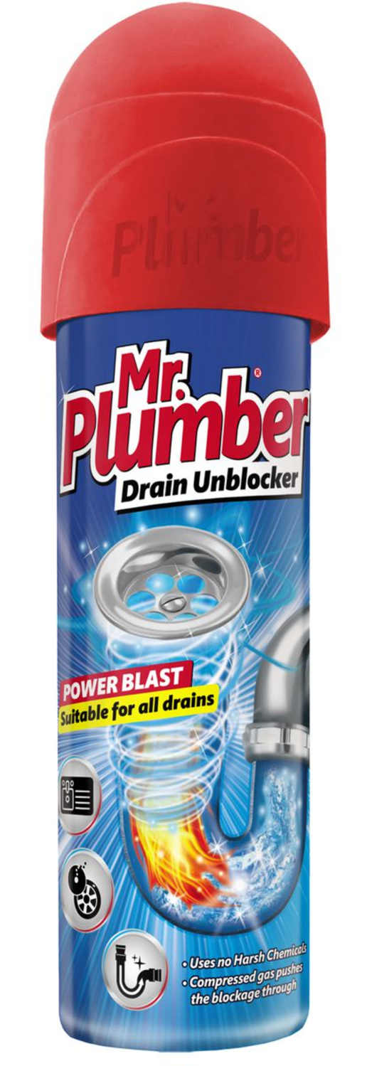 Mr Plumber Drain Cleaner Aerosol 180ml x 12 | Agrimark