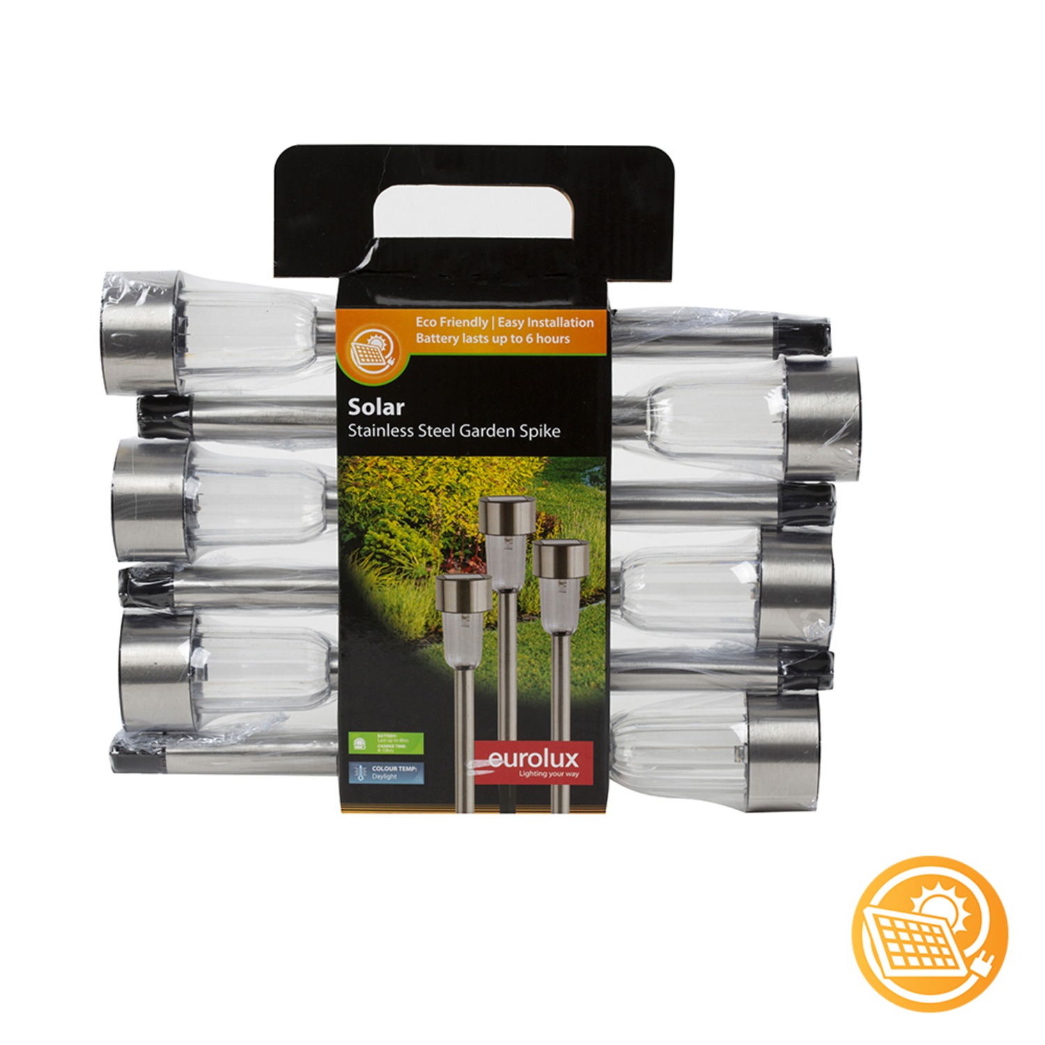 Eurolux Solar Spike Light Stainless Steel | Agrimark