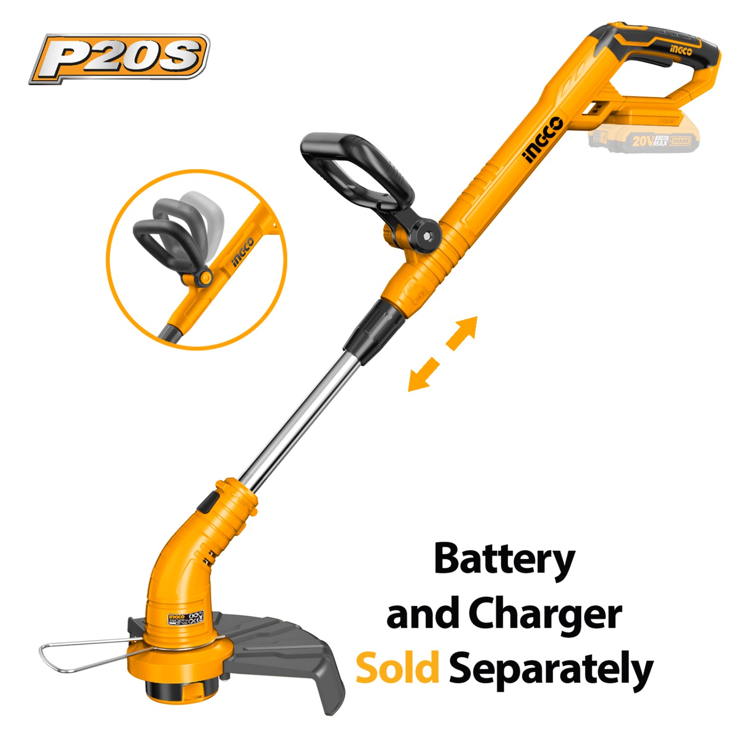 Ingco 20V Cordless Grass Trimmer | Agrimark