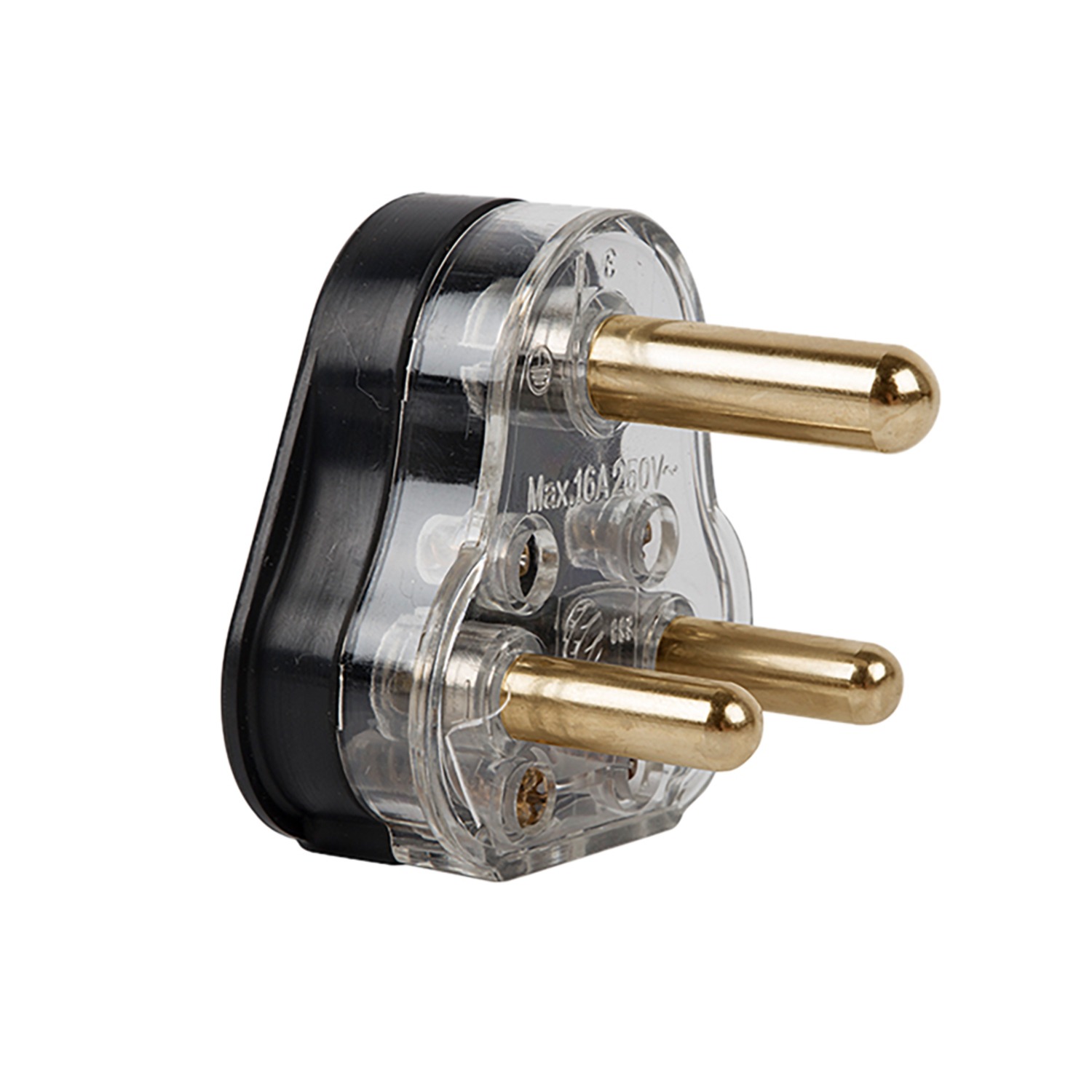 Electricmate Black Plug Top 16A Solid Pin | Agrimark