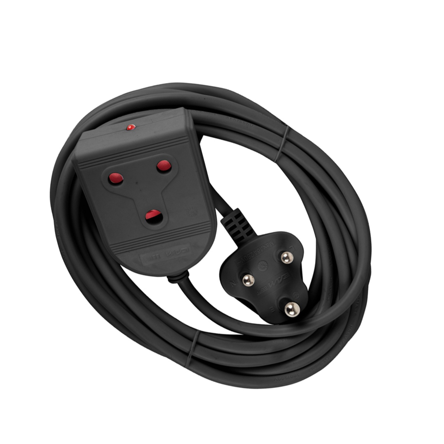 Electricmate Black Extension Lead 16A | Agrimark