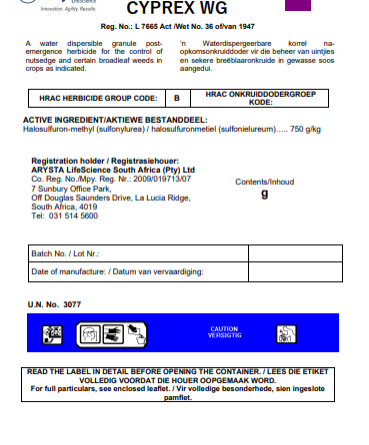 Farmers Agri Care Cyprex 250 WG 5x50g (250g) | Agrimark