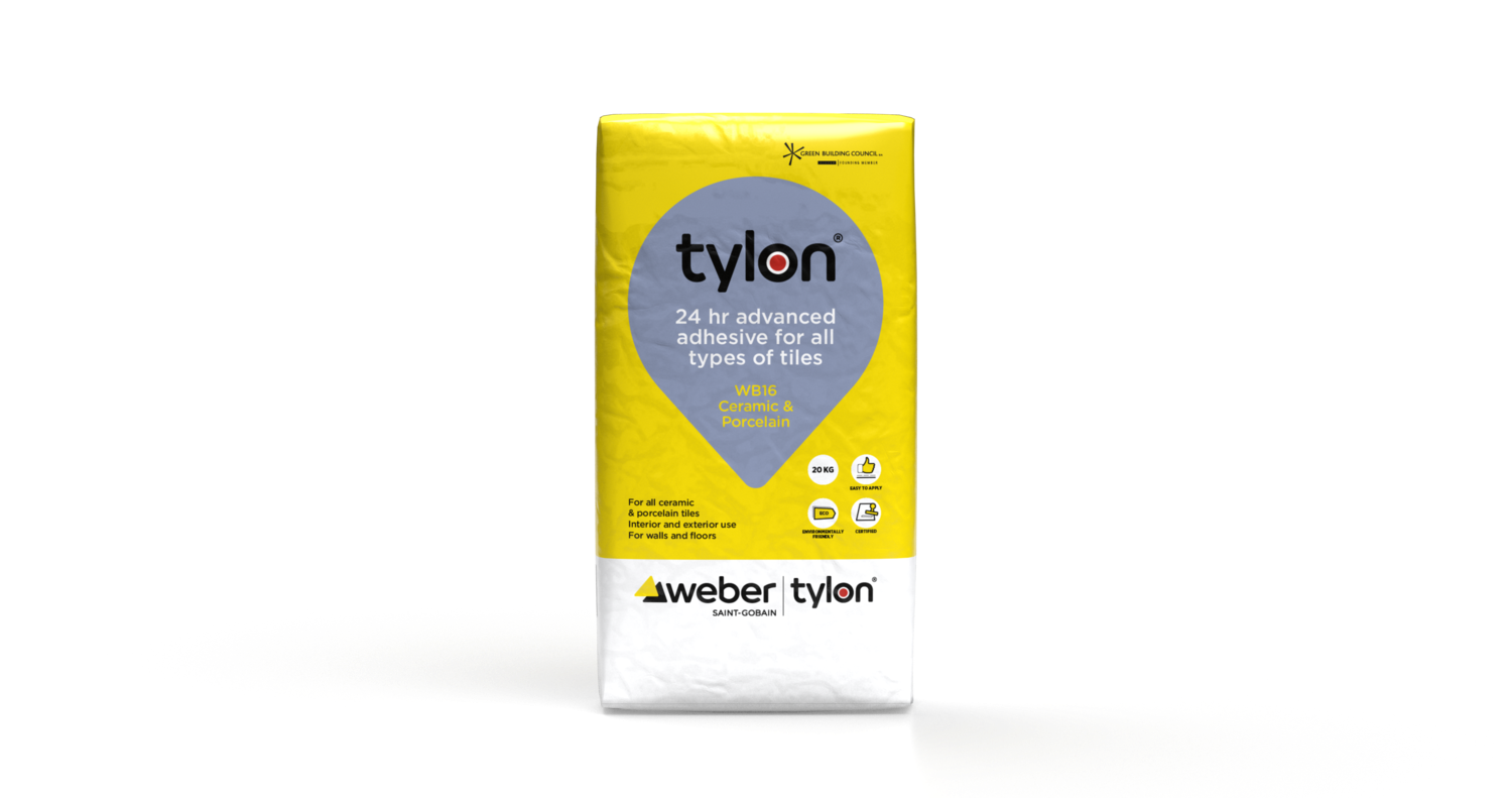 Weber Tylon WB16 Ceramic&Porcelain Adhesive 20kg | Agrimark