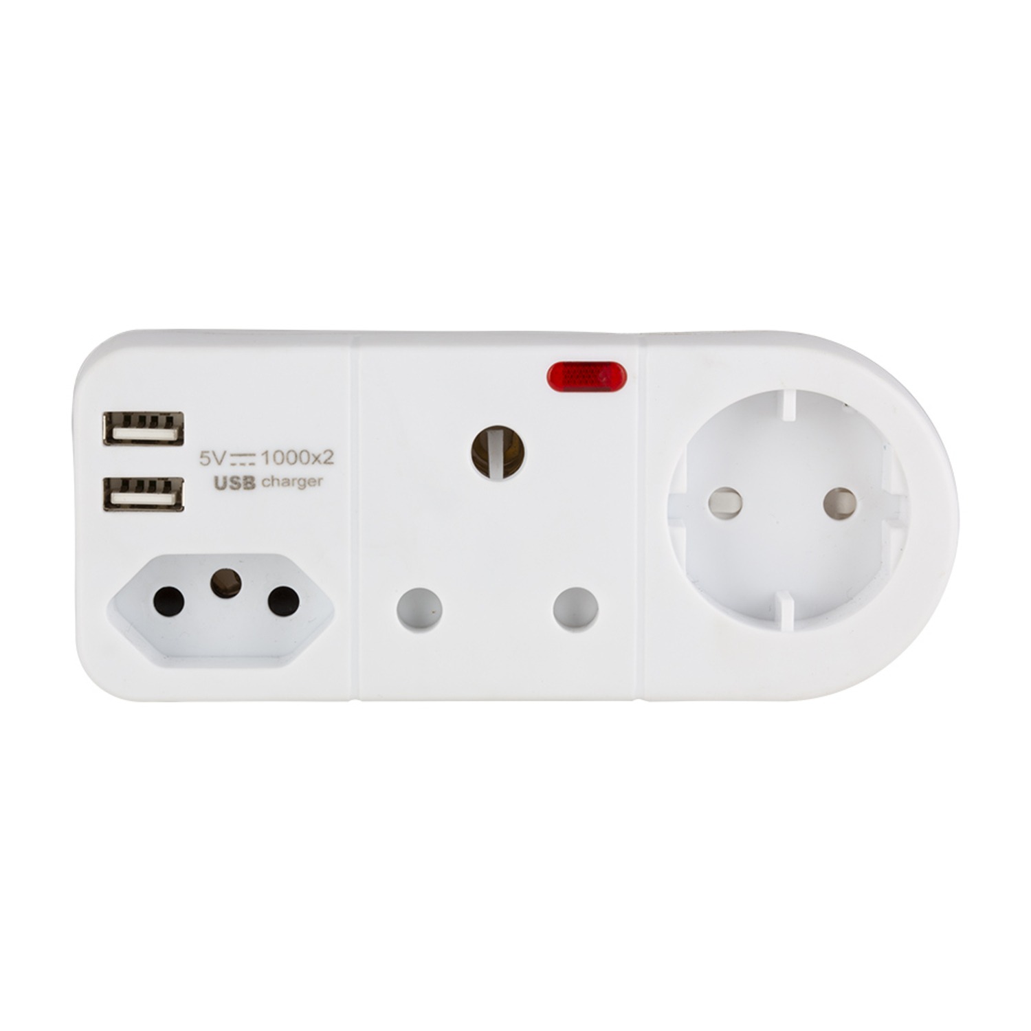 Eurolux 3 Way Adaptor 2 USB | Agrimark