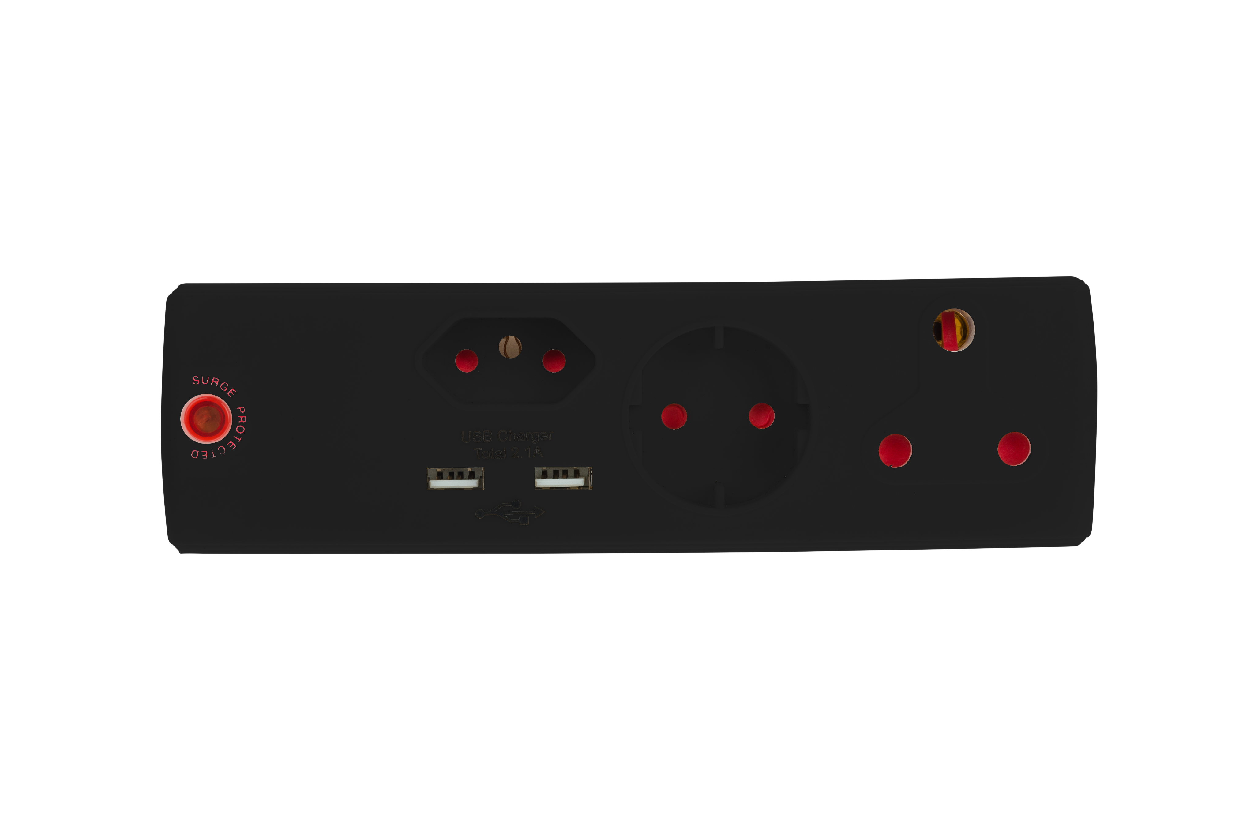 Electricmate Blk Surge Usb Adapt 3pin 1s | Agrimark