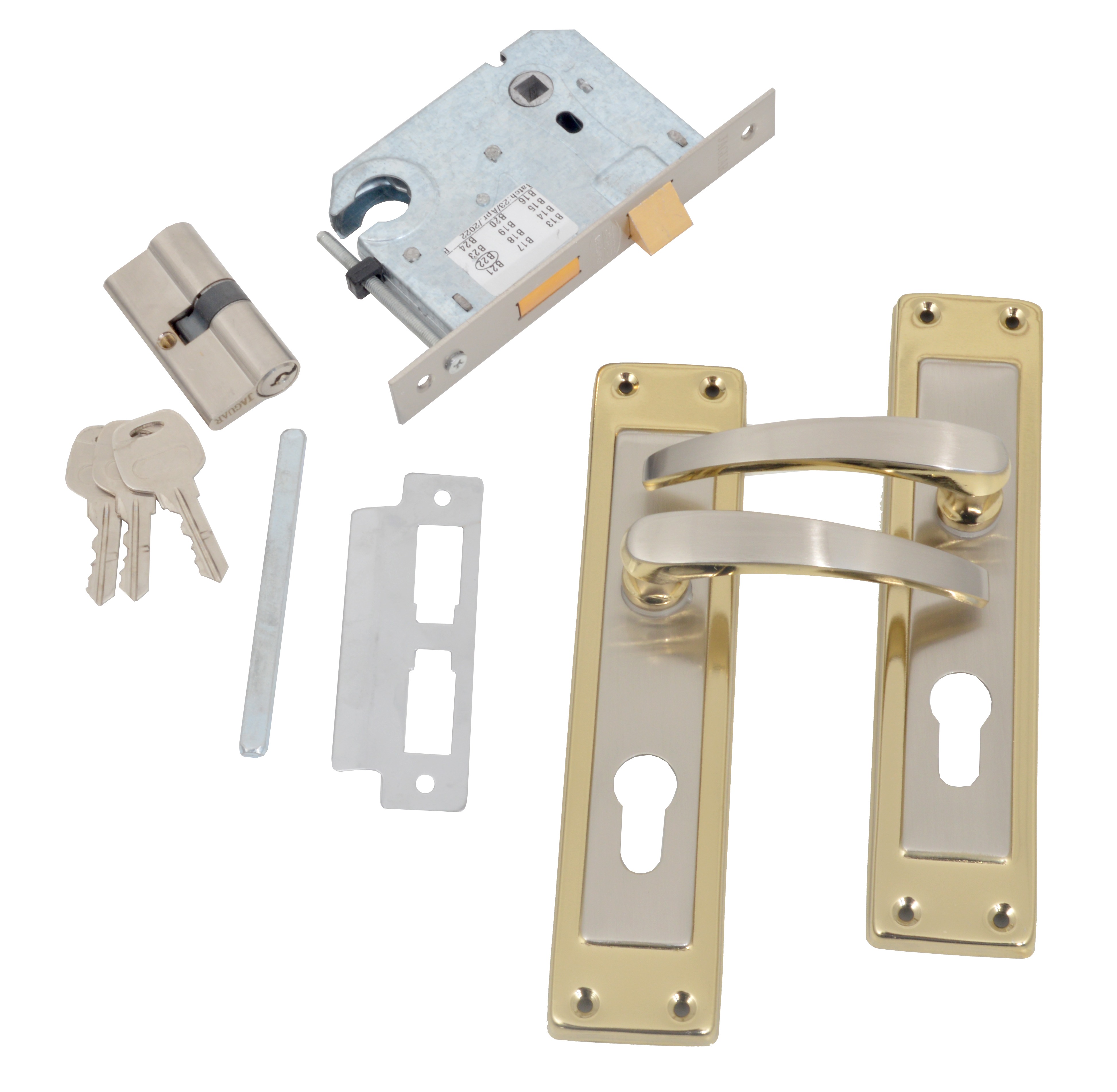 Jaguar DÉcor 200mm E/man BP/SN Cyl Lockset | Agrimark