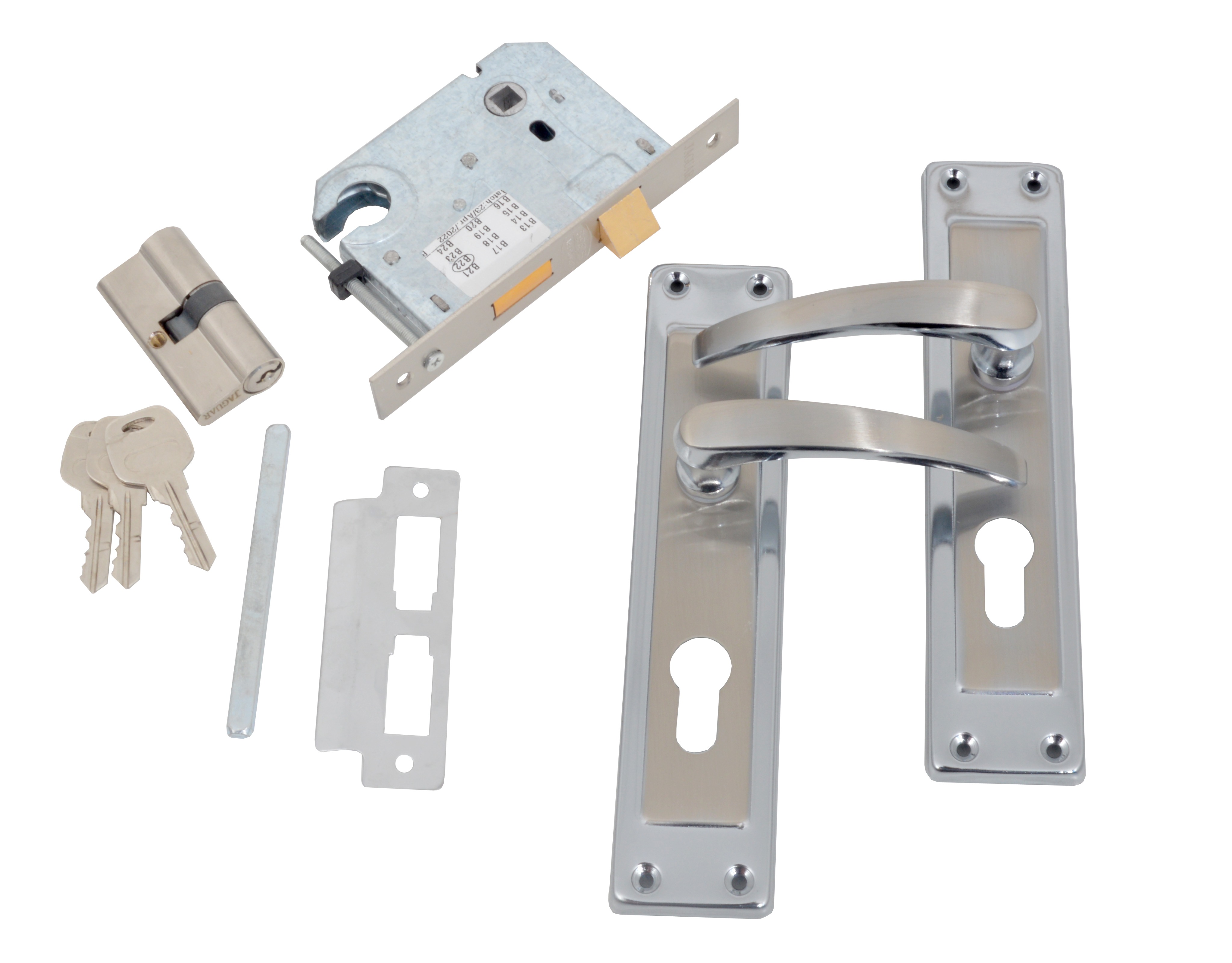 Jaguar DÉcor 200mm E/man CP/SN Cyl Lockset | Agrimark