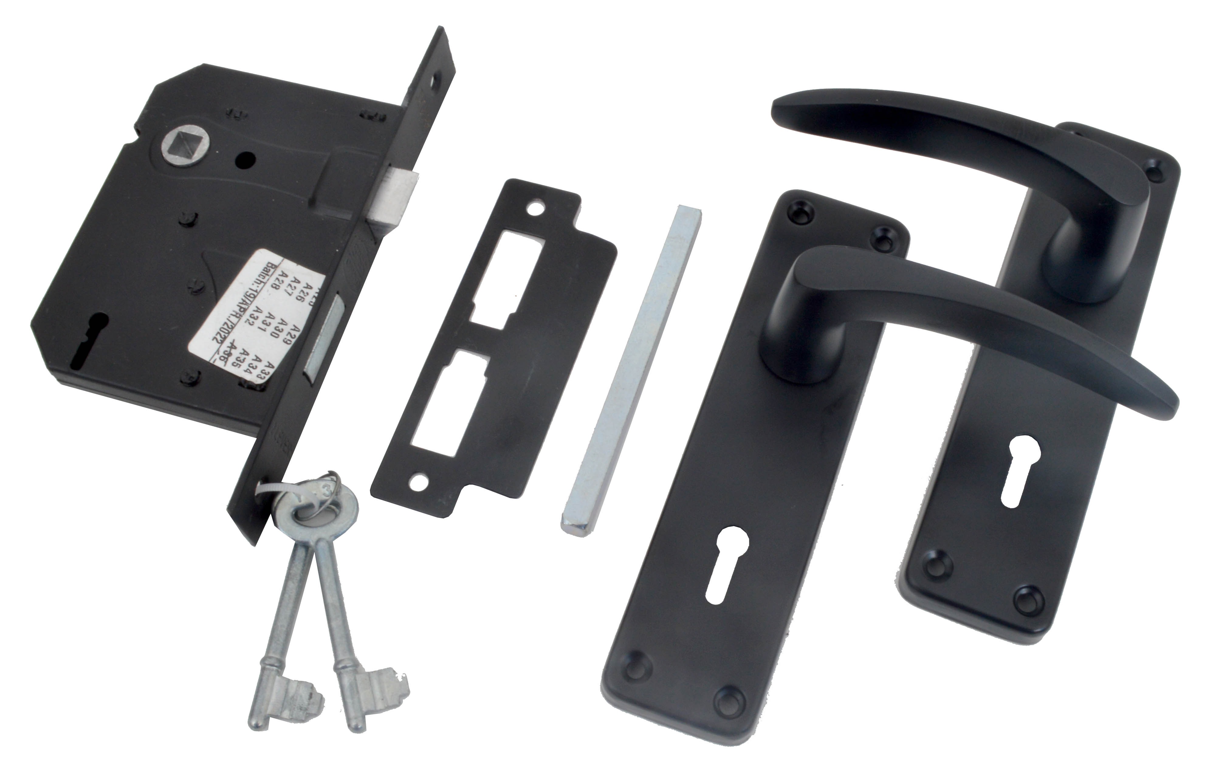 Jaguar Eby K/man Black 150mm 2l Lockset Kw | Agrimark