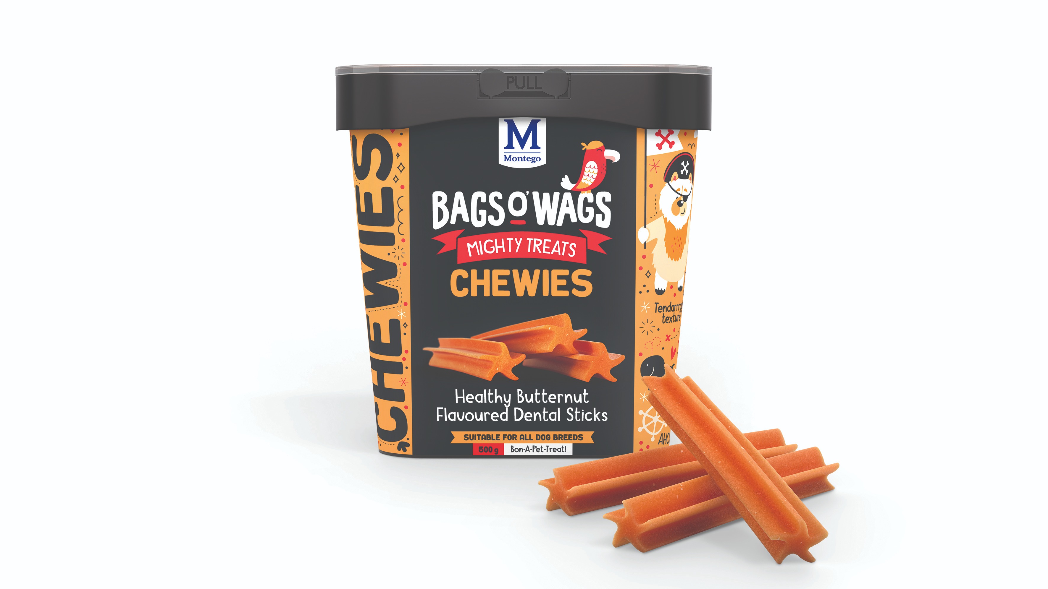 Montego Chewies Butternut Dental Sticks | Agrimark