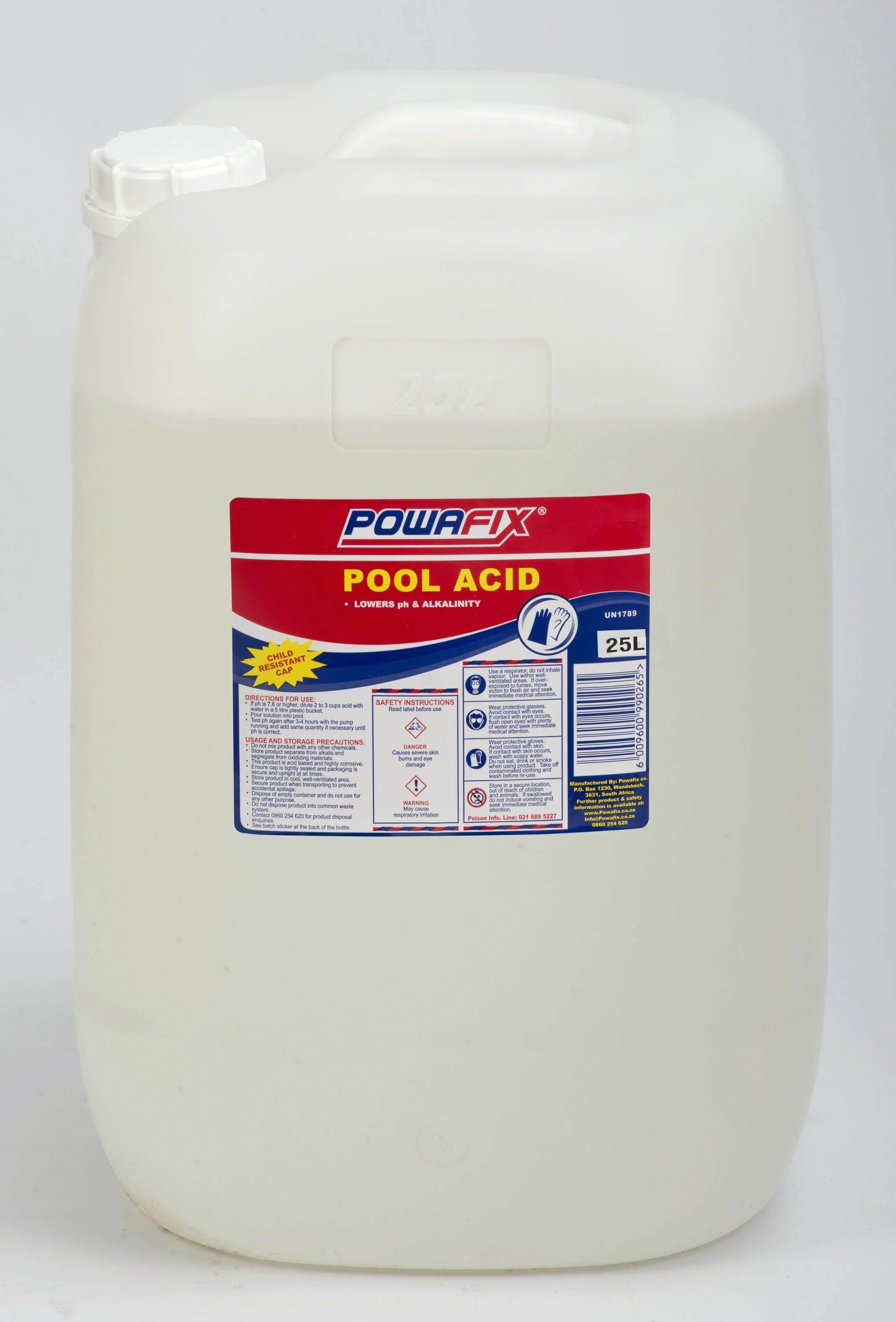 Powafix Pool Acid 25lt | Agrimark