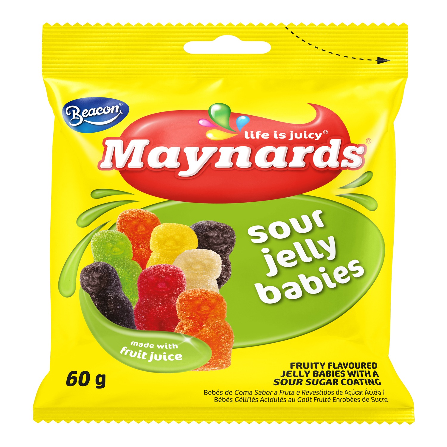 Beacon Maynards E/jelly Babies Sour 60g | Agrimark