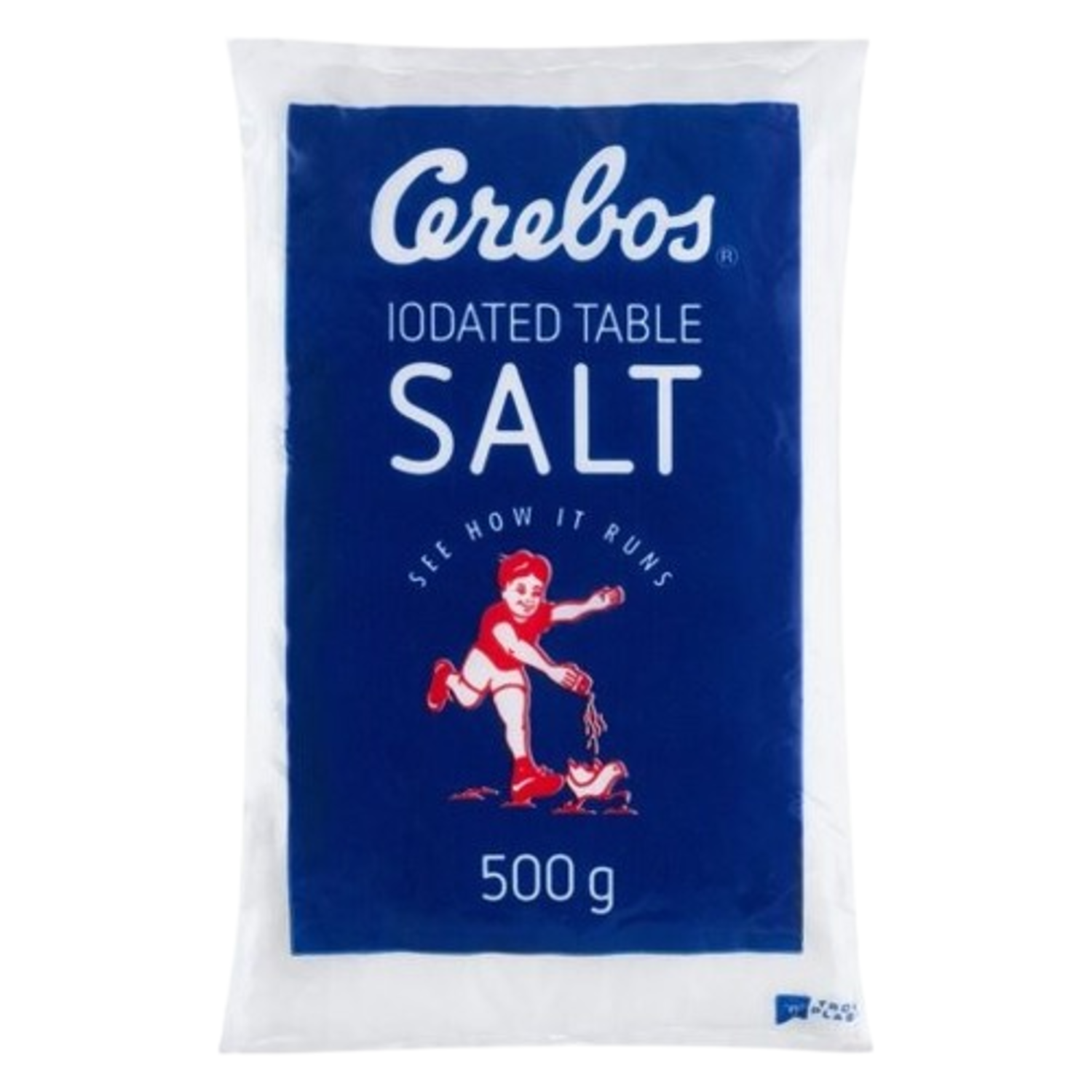 Cerebos Salt Iodated Table Poly 500g | Agrimark