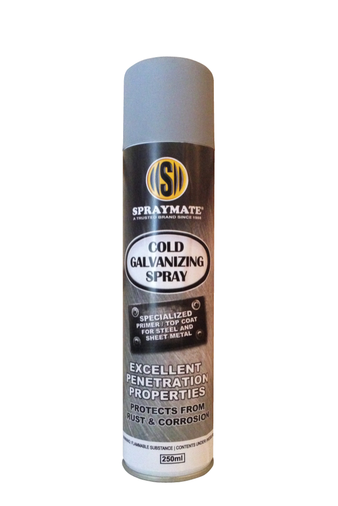 Spraymate Cold Galvanised Primer Grey 250ml | Agrimark