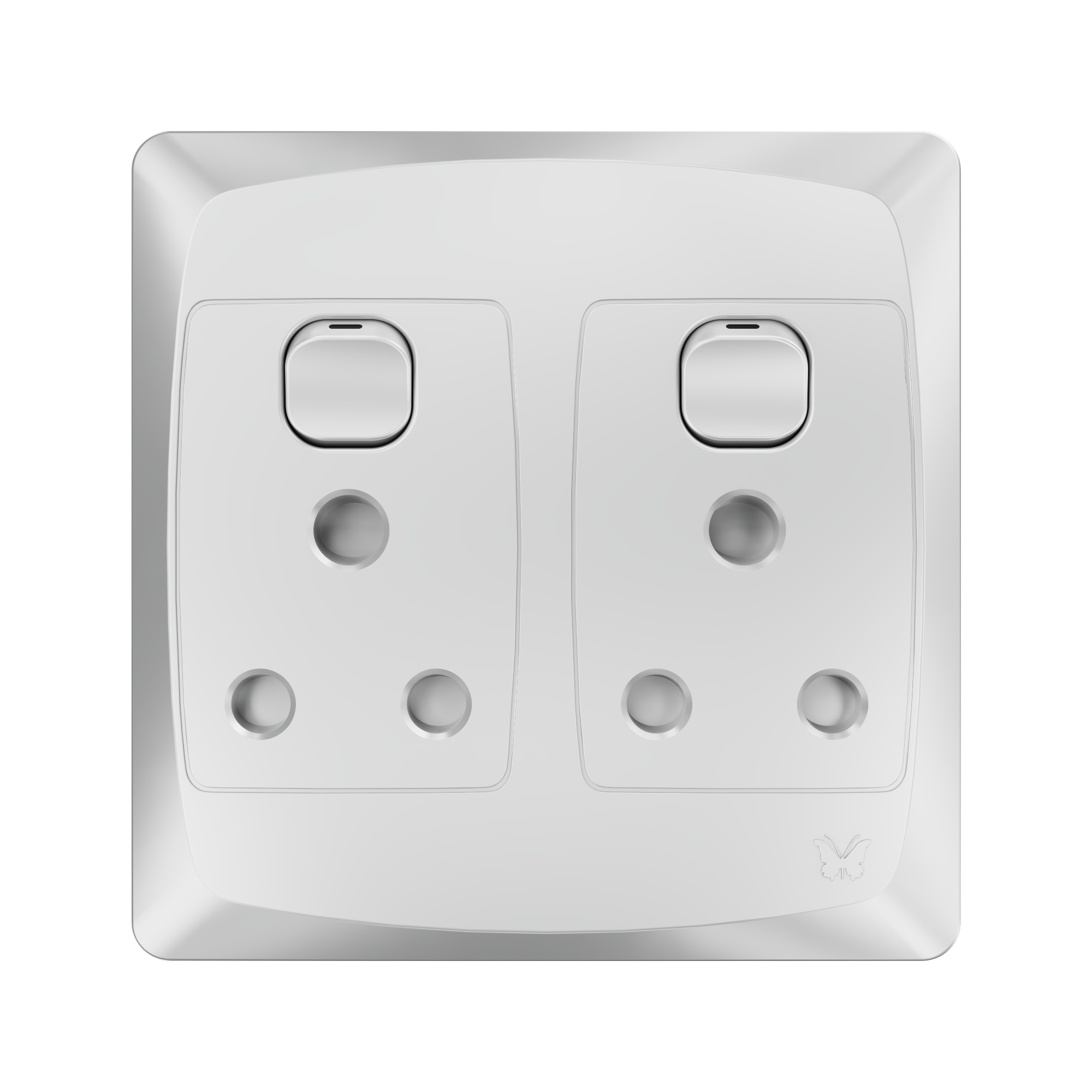 Mes Dbl Socket 4x4 Wht | Agrimark
