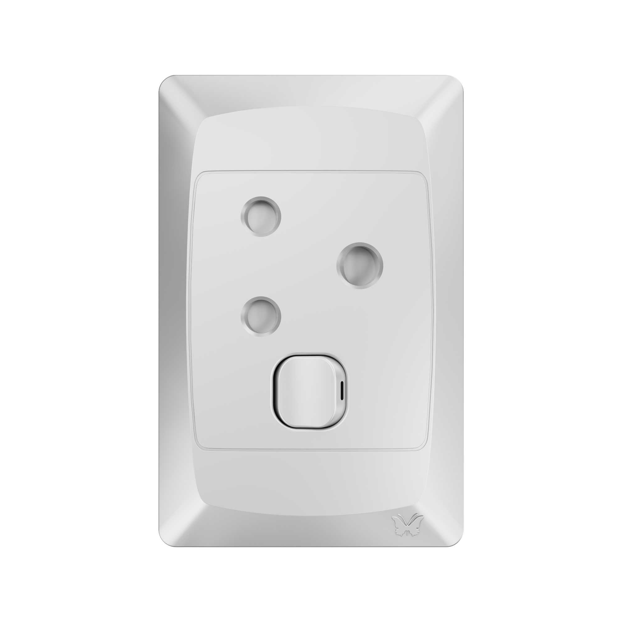 Mes Horizontal Socket 4x2 Wht | Agrimark