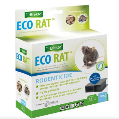 Efekto Zero Rat Rodenticide 140g | Agrimark