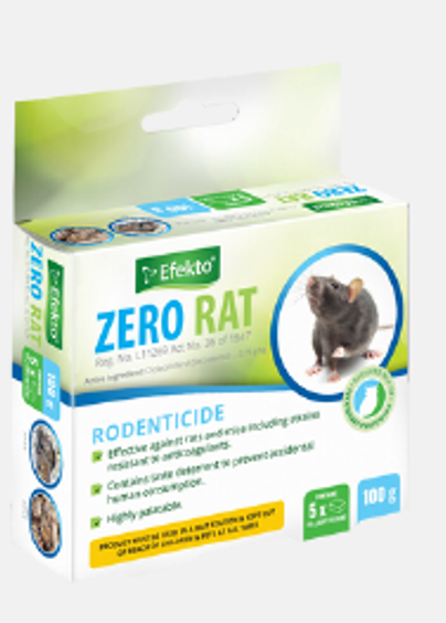 Efekto Zero Rat Rodenticide 100g | Agrimark