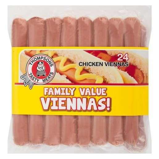 Thompsons Viennas Chicken 1kg | Agrimark