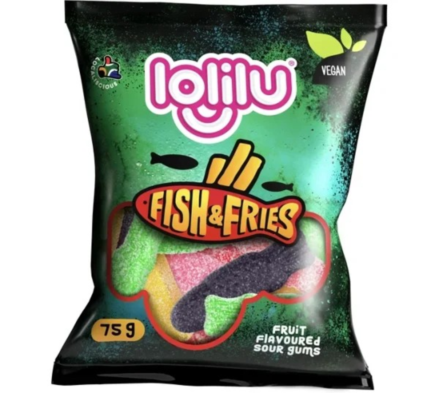 Gordon Sweets Lolilu Fish&fries 125g | Agrimark