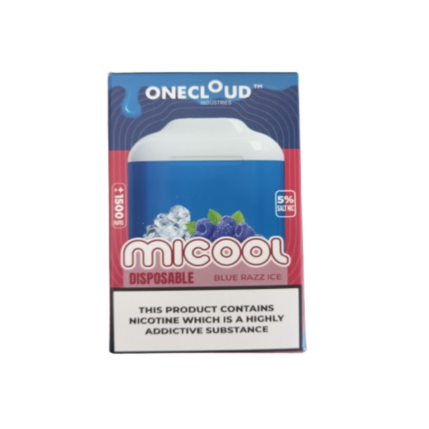 Onecloud Micool Blue Razz Blue 3ml | Agrimark