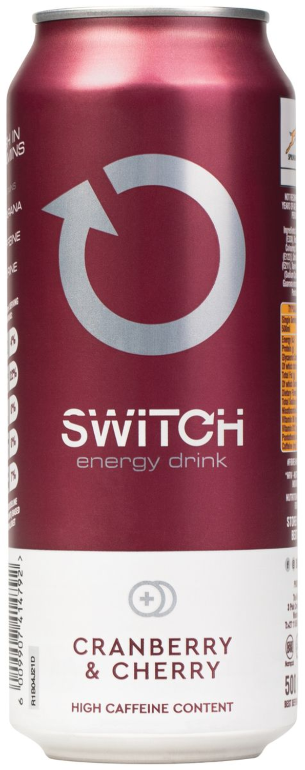 Switch Energy Drink Cranberry & Cherry 500ml | Agrimark