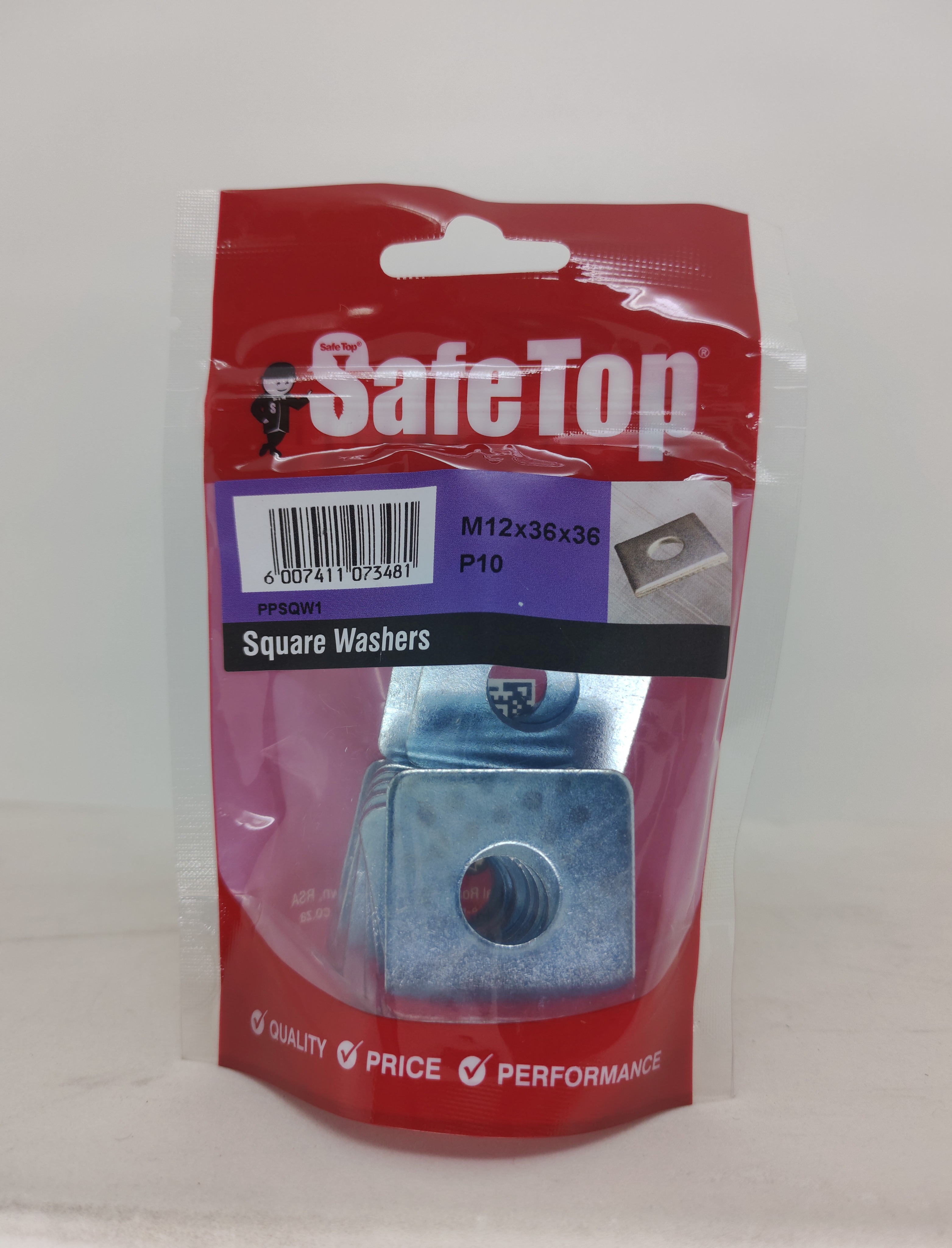 ST Square Washers M12x36x36 P10 | Agrimark