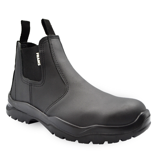 Frams Safety Boot Chelsea Steel Toe Cap Black | Agrimark