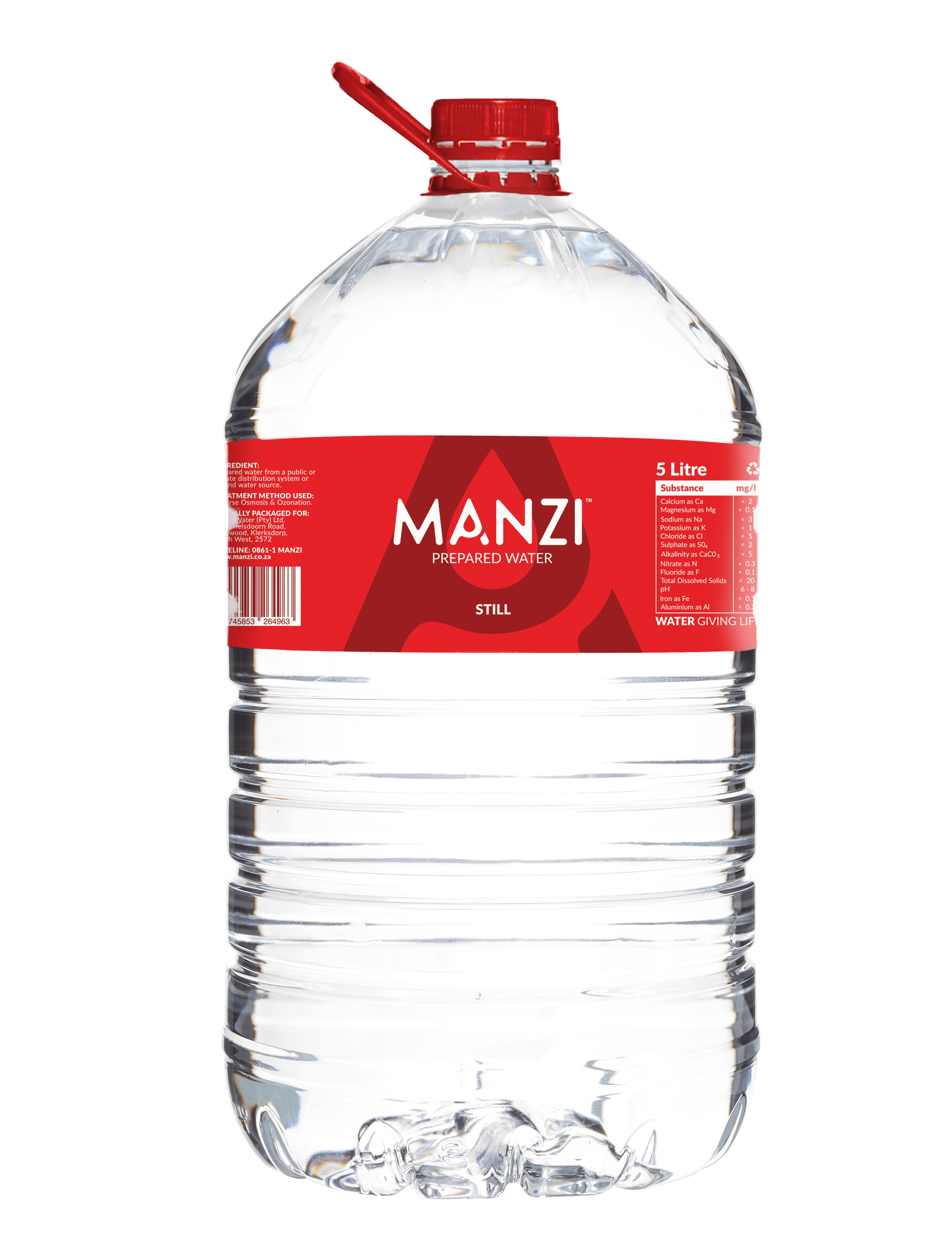 Manzi Prepared Water Still 5l | Agrimark