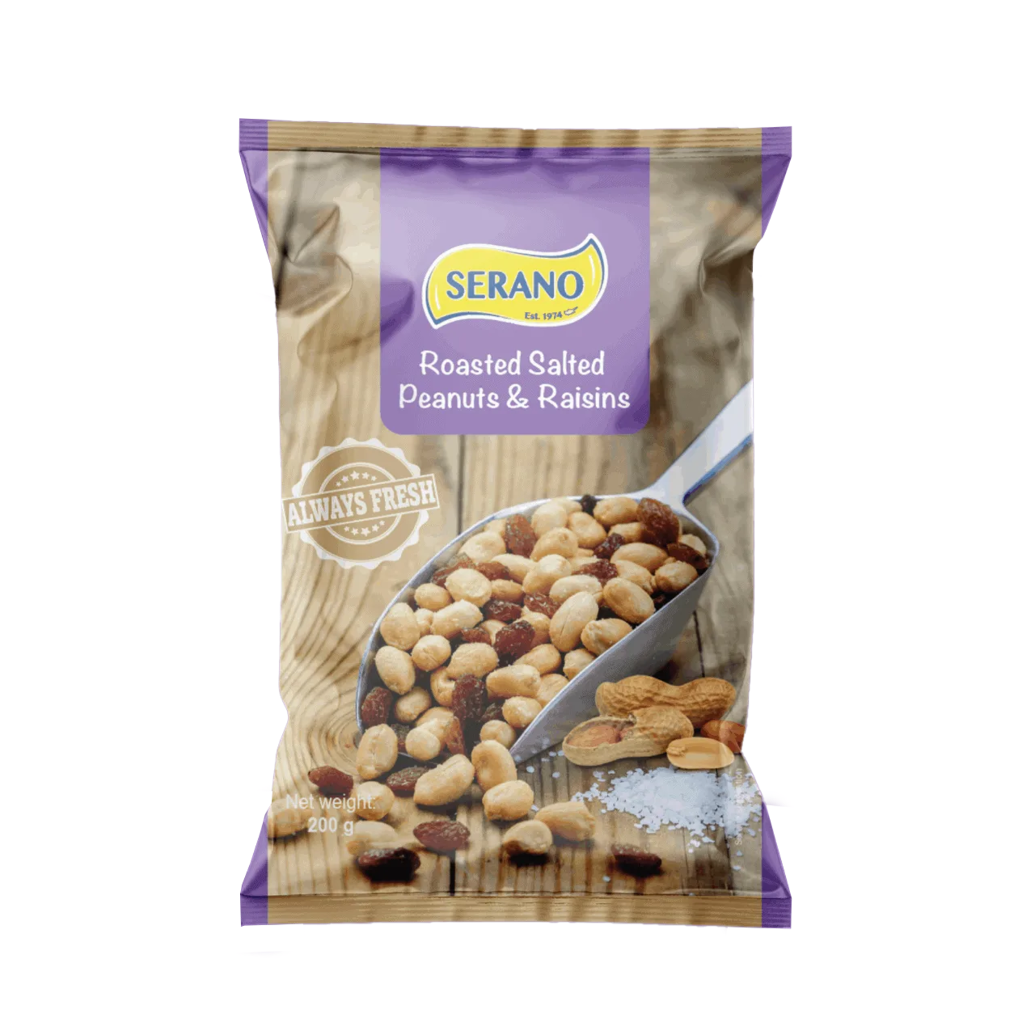 Serano Peanuts & Raisins 200g | Agrimark